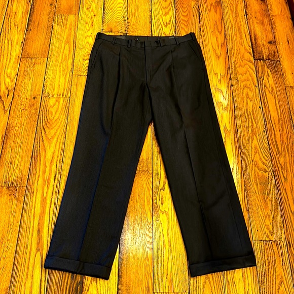 Custom Made | Pants | Custom Mens Dark Gray Classic Cut Wool Pants With ...